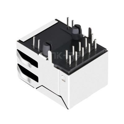 China X múltiplos XPJH-1104C50158 compatível LINK-PP LPJ16642AENL 10/100 Base-T Tab Up Verde/Amarela Led Single Port Shielded POE Ethernet Integrado RJ45 FastJacks à venda