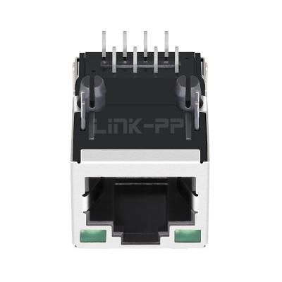 Cina Tyco 1-1605710-1 Compatibile LINK-PP LPJ16221BZNL 10/100 Base-T Tab Up Verde/Verde Led Single Port 8P8C RJ 45 Jack di rete in vendita