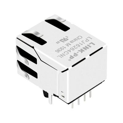 中国 タイコ 6605759-1 互換 LINK-PP LPJ16264CNL 10/100 ベース-T タブアップ 無 LED シングルポート産業用 RJ45 ネットワーク ジャック 販売のため