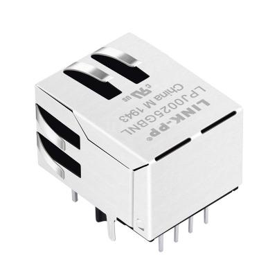 China LPJ0025GBNL 100 Base-T Tab Down Modular 8 Pins Conectores RJ45 à venda