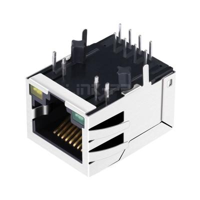 Cina LPJ4011GENL 10/100 Base-T G/Y Leds Connector RJ45 Jack modulare in vendita