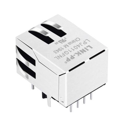 China LPJ4011GFNL 10/100 Base-T com G/G Leds Shielded Ethernet RJ45 Connector à venda