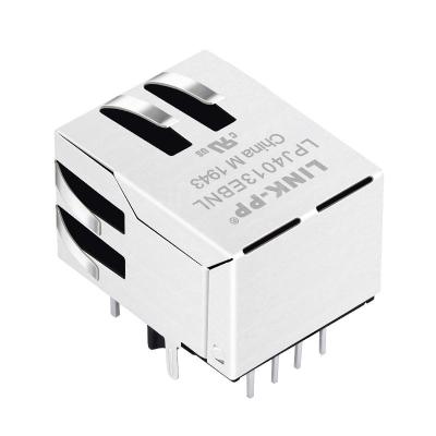 Cina LPJ4013EBNL 10/100 Base-T angolo destro RJ45 connettore Tab Down verde/giallo LED in vendita