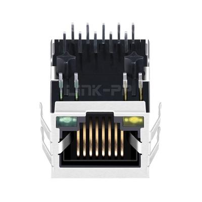 Cina LPJ0188GDNL 10/100 Base-T Single Port PoE RJ45 Connector Tab Down in vendita