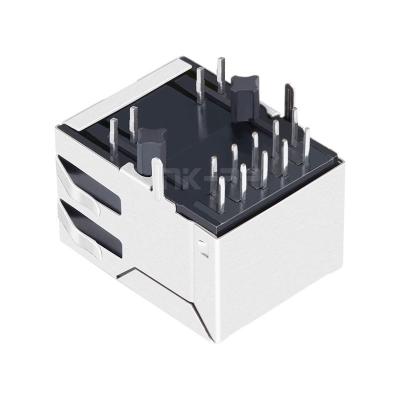 Cina LPJ4012G4NL 10/100 Base-T RJ45 8 Pin Modular Connector in vendita