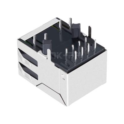 Cina LPJ0012A73NL 10/100 Base-T Single Port Shielded RJ45 Connector Verde/Giallo LED in vendita