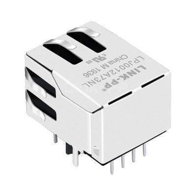 Cina LPJ0012A73NL 10/100 Base-T Single Port Shielded RJ45 Connector Verde/Giallo LED in vendita