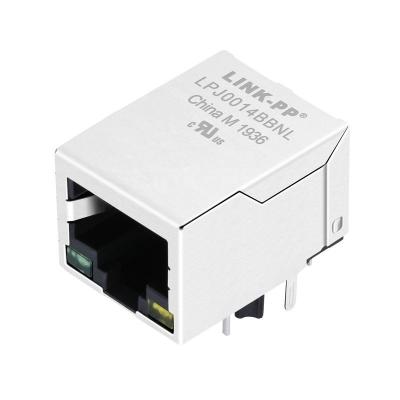 China LPJ0014BBNL 10/100 Conector de rede base-T RJ45 Jack com LED verde/amarelo à venda