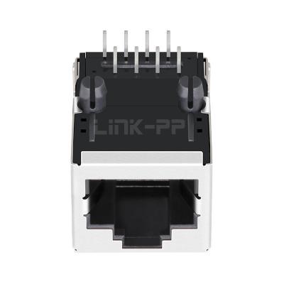 中国 LPJ16012DNL 10/100 ベース-T タブアップ 無LED 1ポート モジュラーRJ45 女性コネクター 販売のため