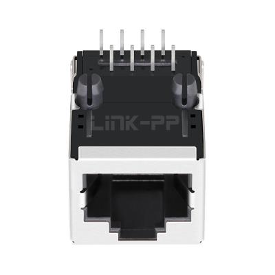 中国 LPJ16093DNL 10/100 Base-T シングルポート RJ45 マグネティックモジュラー ジャック 販売のため