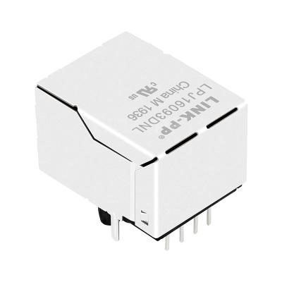 中国 LPJ16093DNL 10/100 Base-T シングルポート RJ45 マグネティックモジュラー ジャック 販売のため