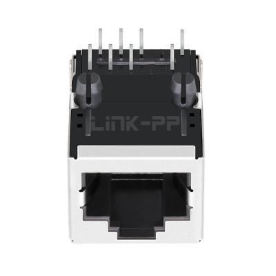 中国 LPJ16624DNL 10/100 ベース-T タブアップ 無LEDシングルポート 統合磁気 RJ45 トランスフォーマー 販売のため