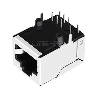 中国 LPJ16624DNL 10/100 ベース-T タブアップ 無LEDシングルポート 統合磁気 RJ45 トランスフォーマー 販売のため