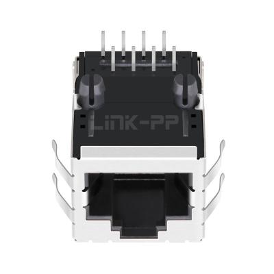 Cina LPJ16264CNL 10/100 Base-T Tab Up senza porta singola Led 8P8C RJ45 Jack Connector in vendita