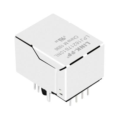 China LPJ16217B10NL 100 Base-T Tab Up Amarelo/Verde Led Single Port Ethernet RJ45 Conectores à venda