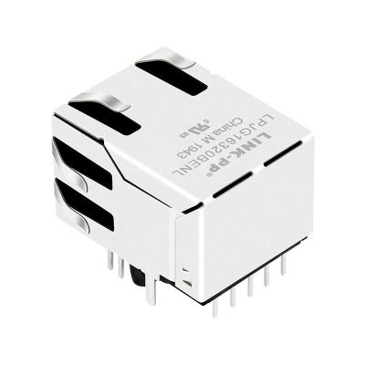 China LPJG16320BENL 10/100 Conector RJ45 blindado com ângulo reto base-T à venda