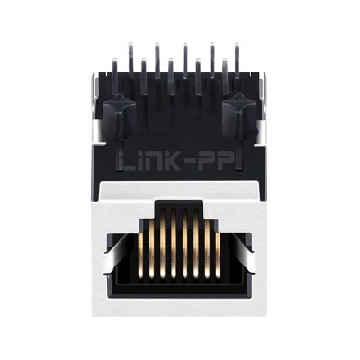 中国 LPJ4335DNL 10/100 ベース-T タブダウン 無LEDシングルポート PoE RJ45 女性コネクター 販売のため