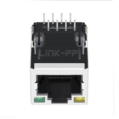 Cina LPJ16211BDNL 10/100 Base-T 8P8C RJ45 Magnetics Female Connector Tab Up Y/G Led in vendita