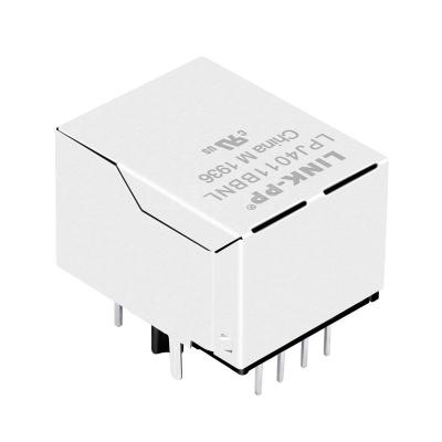 China Pulse JXR0-0015NLT Compatible LINK-PP LPJ4011BBNL 10/100 Base-T Groen/Geel Led Single Port RJ45 Filter Connector Module Te koop