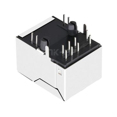 Cina Impulso JXD1-0009NL Compatibile LINK-PP LPJ166323B10NL 10/100 Base-T Tab Up Giallo/Verde Led Single Port Scudo POE Femminile RJ45 Ethernet Jack in vendita