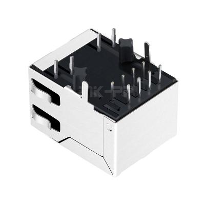 Cina Pulse J0018D21ENL Compatibile LINK-PP LPJ0018ACNL 10/100 Base-T Tab Down Verde/Verde Led Single Port 8P8C RJ-45 connettori femminili in vendita