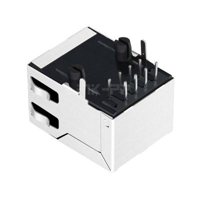 China LPJ0018CNL 10/100 Base-T Tab Down sem ligação de porta única LED 8P8C RJ45 à venda