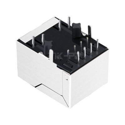 China Impulso J0026D01FNL Compativel LINK-PP LPJ0026BMNL 10/100 Base-T Tab Down Amarelo/Verde Led Single Port 8P8C PCB RJ45 Lan Jack à venda