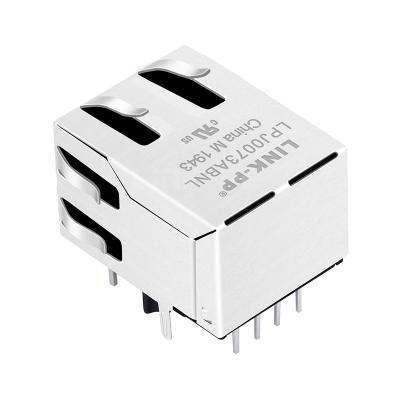 Cina Impulso J0073D21B Compatibile LINK-PP LPJ0073ABNL 10/100 Base-T Tab Down Verde/Giallo Led Single Port Cat5e RJ-45 Attraverso connettore in vendita