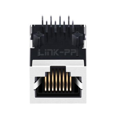 China LPJ0011DNL 10/100 Base-T RJ45 Magnetische Jack Tab Down Te koop