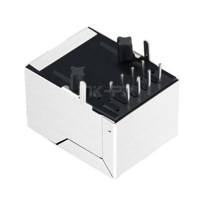 China LPJ0011DNL 10/100 Base-T RJ45 Magnetische Jack Tab Down Te koop
