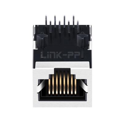 Cina LPJ0022DNL 10/100 Base-T Magnetics RJ 45 Jack 8P8C Tab Down senza LED in vendita