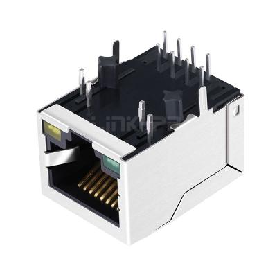China Pulse LMJ30288115CNL Compatibel LINK-PP LPJ0026BBNL 10/100 Base-T Groen/Geel Led 1x1 Port RJ45 Ethernet Magjack Te koop
