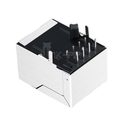 China LPJ0011INL 10/100 Base-T Tab Down zonder Led Single Port 8 Pin Magnetische RJ45 Connector Te koop