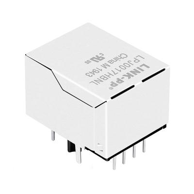Cina LPJ0017HBNL 10/100 Base-T Tab Down Verde/Giallo Led Single Port 8 Pin RJ45 Jack Modulo in vendita