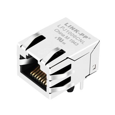 Cina LPJ1006CNL 10/100 Base-T Tab Up senza Led One Port 8P8C integrato RJ45 FastJack in vendita