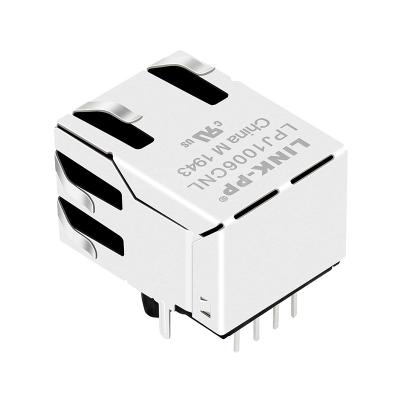 Cina LPJ1006CNL 10/100 Base-T Tab Up senza Led One Port 8P8C integrato RJ45 FastJack in vendita
