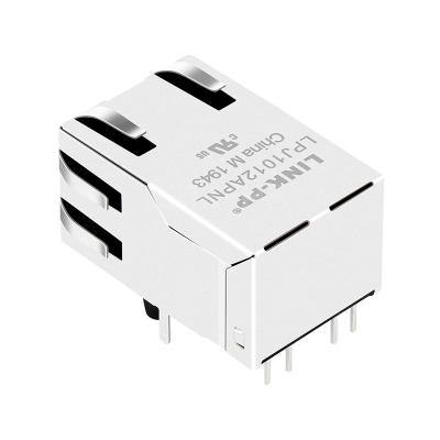 Cina Pulse J1012F21RNL Compatibile LINK-PP LPJ1012APNL 10/100 Base-T Tab Up Verde/Giallo Led Single Port Cat5e Jack RJ 45 connettori in vendita