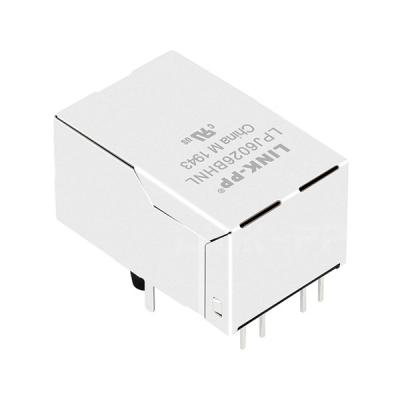 Cina LPJ6026BHNL 10/100 Base-T Verde/Giallo LED Tab UP 1 Port RJ45 Jack modulare con magnetismo in vendita