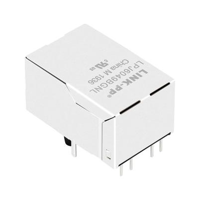 Cina LPJ6049BGNL 10/100 Base-T RJ45 PoE Jack magnetici Single Port Tab Up Giallo/Verde Led in vendita