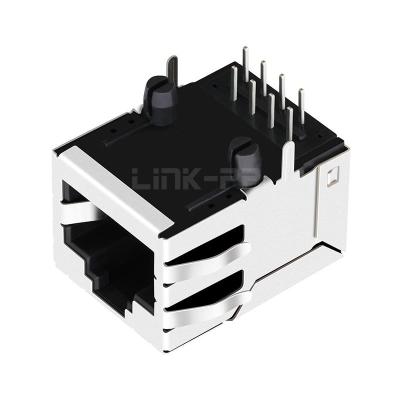 China LPJ16113CNL 10/100 Base-T Tab Up zonder Led Single Port 8P8C Modulaire Jack RJ45 Vrouwelijke connector Te koop
