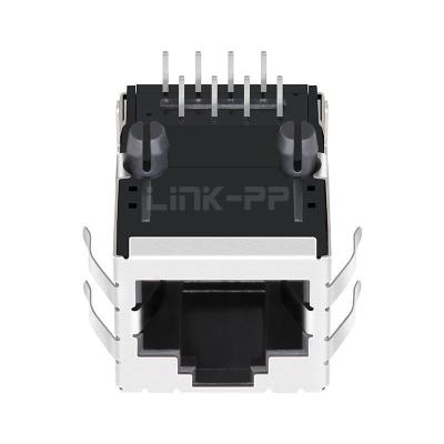 China LPJ16113CNL 10/100 Base-T Tab Up zonder Led Single Port 8P8C Modulaire Jack RJ45 Vrouwelijke connector Te koop