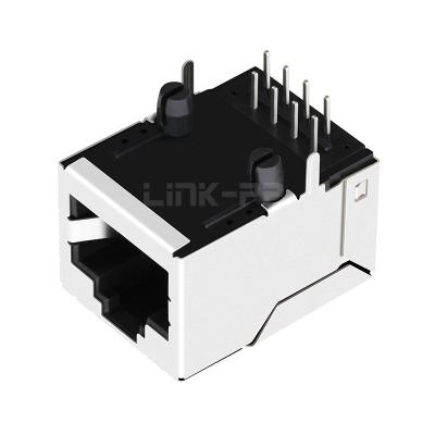中国 LPJ1026DNL 10/100 ベース-T タブアップ 無 LED 1x1 ポートコネクタ RJ45 マグジャック 販売のため