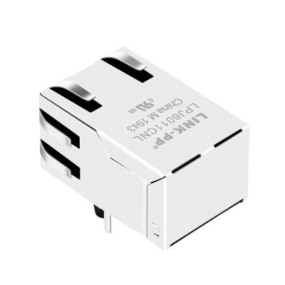 Cina LPJ6011CNL 10/100 Base-T Tab Up senza porta singola Led 8P8C RJ45 Jack modulare in vendita