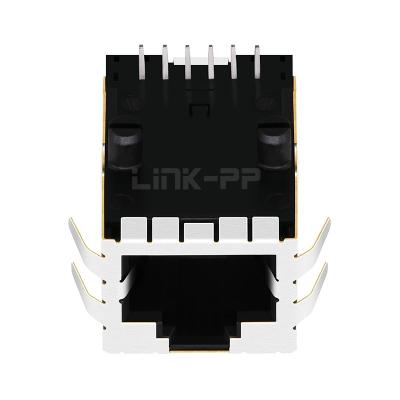 China LPJ9011CNL 10/100 Base-T sem conectores de rede de uma porta LED RJ45 Jack modular à venda
