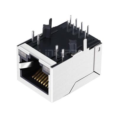 中国 LPJ4252F86NL 10/100 ベース-T 1x1 ポート RJ45 イーサネット マグジャック イエロー&グリーン/グリーン&イエロー LED 販売のため