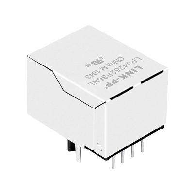 中国 LPJ4252F86NL 10/100 ベース-T 1x1 ポート RJ45 イーサネット マグジャック イエロー&グリーン/グリーン&イエロー LED 販売のため