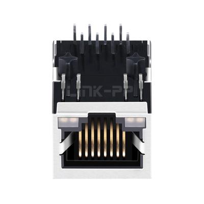 中国 LPJ4252F86NL 10/100 ベース-T 1x1 ポート RJ45 イーサネット マグジャック イエロー&グリーン/グリーン&イエロー LED 販売のため