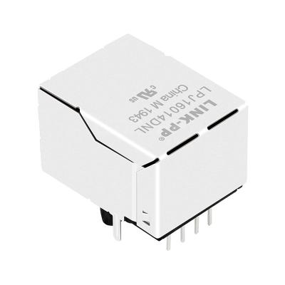 Cina LPJ16014DNL 10/100 Base-T Tab Up senza porta singola a Led RJ45 connettore magnetico in vendita