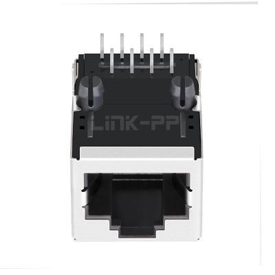 Cina LPJ16014DNL 10/100 Base-T Tab Up senza porta singola a Led RJ45 connettore magnetico in vendita