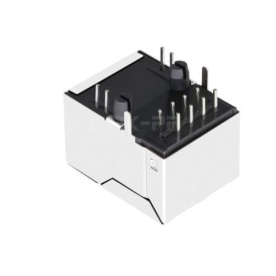 中国 LPJ16614BENL 10/100 Base-T Tab Up グリーン/イエロー LEDシングルポートイーサネット RJ45コネクタ 販売のため